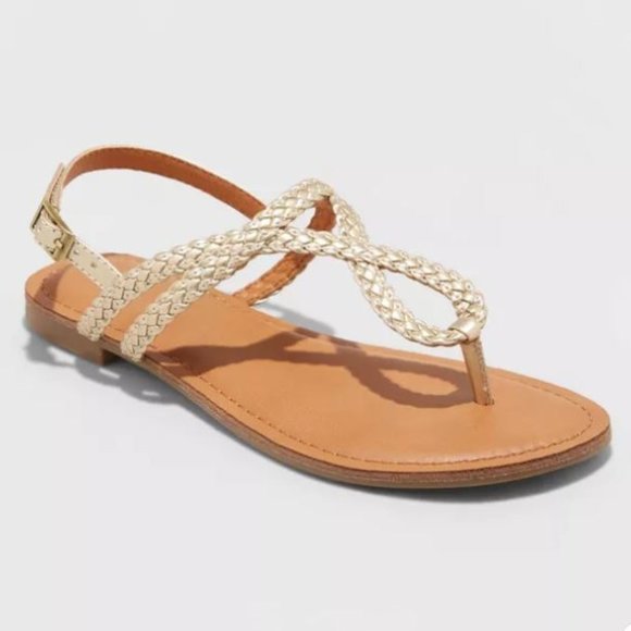 Universal Thread | Shoes | Womens Anabel Braided Thong Ankle Strap ...